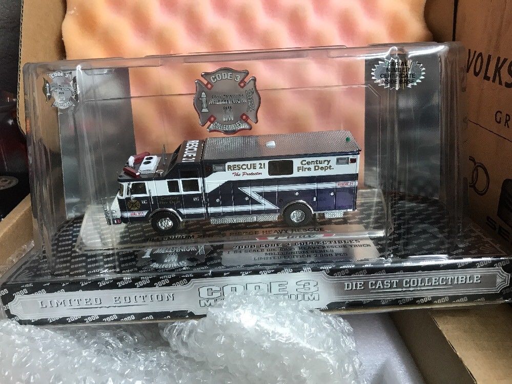 CODE 3 - MILLENNIUM - CENTURY FIRE DEPT. PIERCE HEAVY RESCUE FIRE TRUCK ...